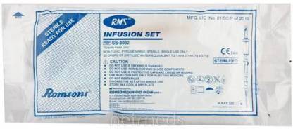 Buy Romson RMS Non- Vented Infusion set (Pack of 50) REF: SS-3062 ...